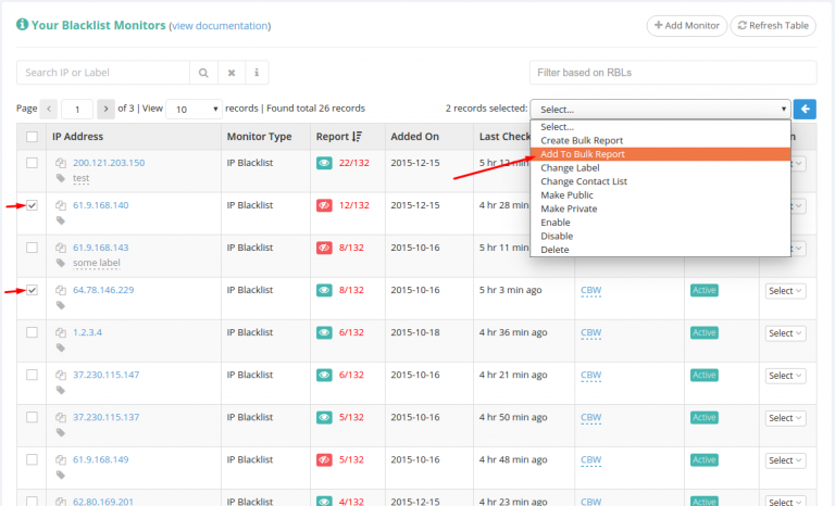 Add monitors to Status Page – HetrixTools