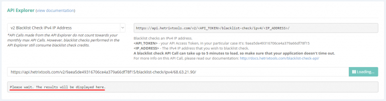 Blacklist Check API – HetrixTools