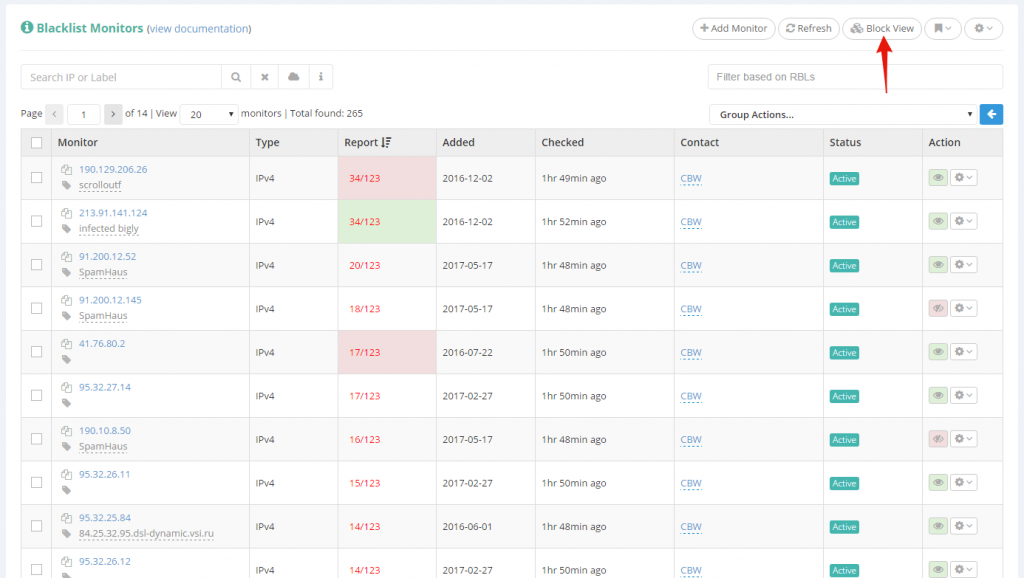Block View – HetrixTools