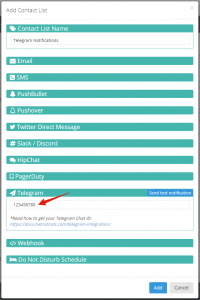 Telegram Integration – HetrixTools