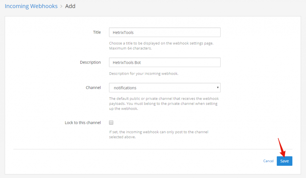 Mattermost Integration – HetrixTools