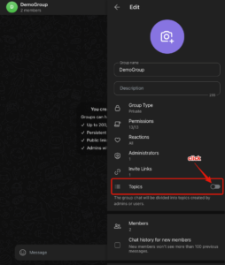 How to enable Telegram Topics – HetrixTools
